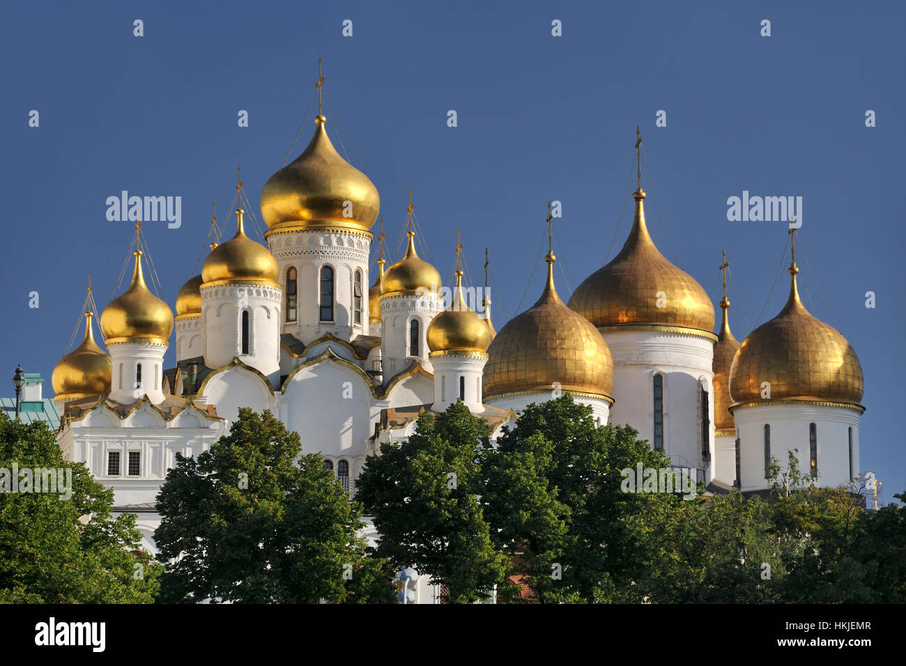 Golden Cupolas of Moscow Kremlin Stock Photo - Alamy