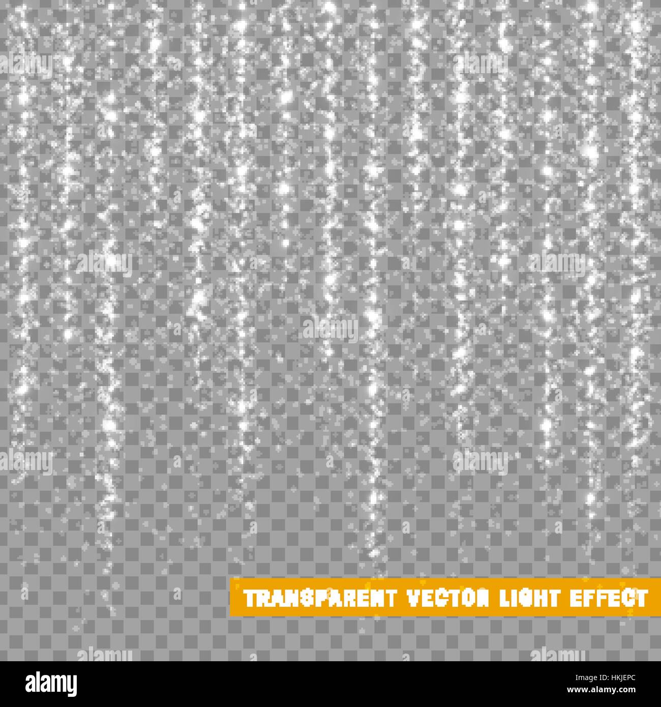Glowing glitter light effects isolated realistic Stock Vector Image ...