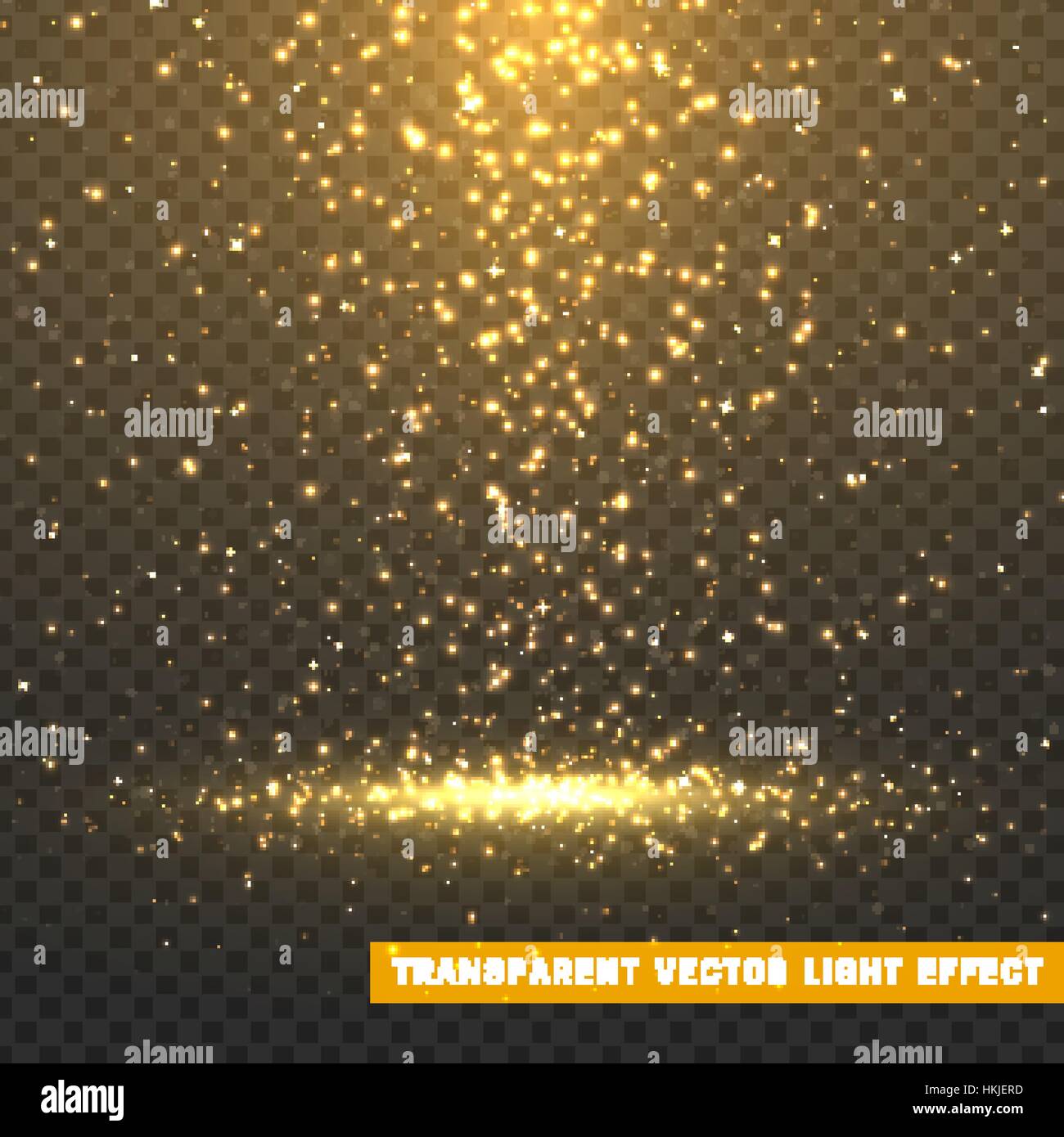 Glowing glitter light effects isolated realistic Stock Vector Image ...