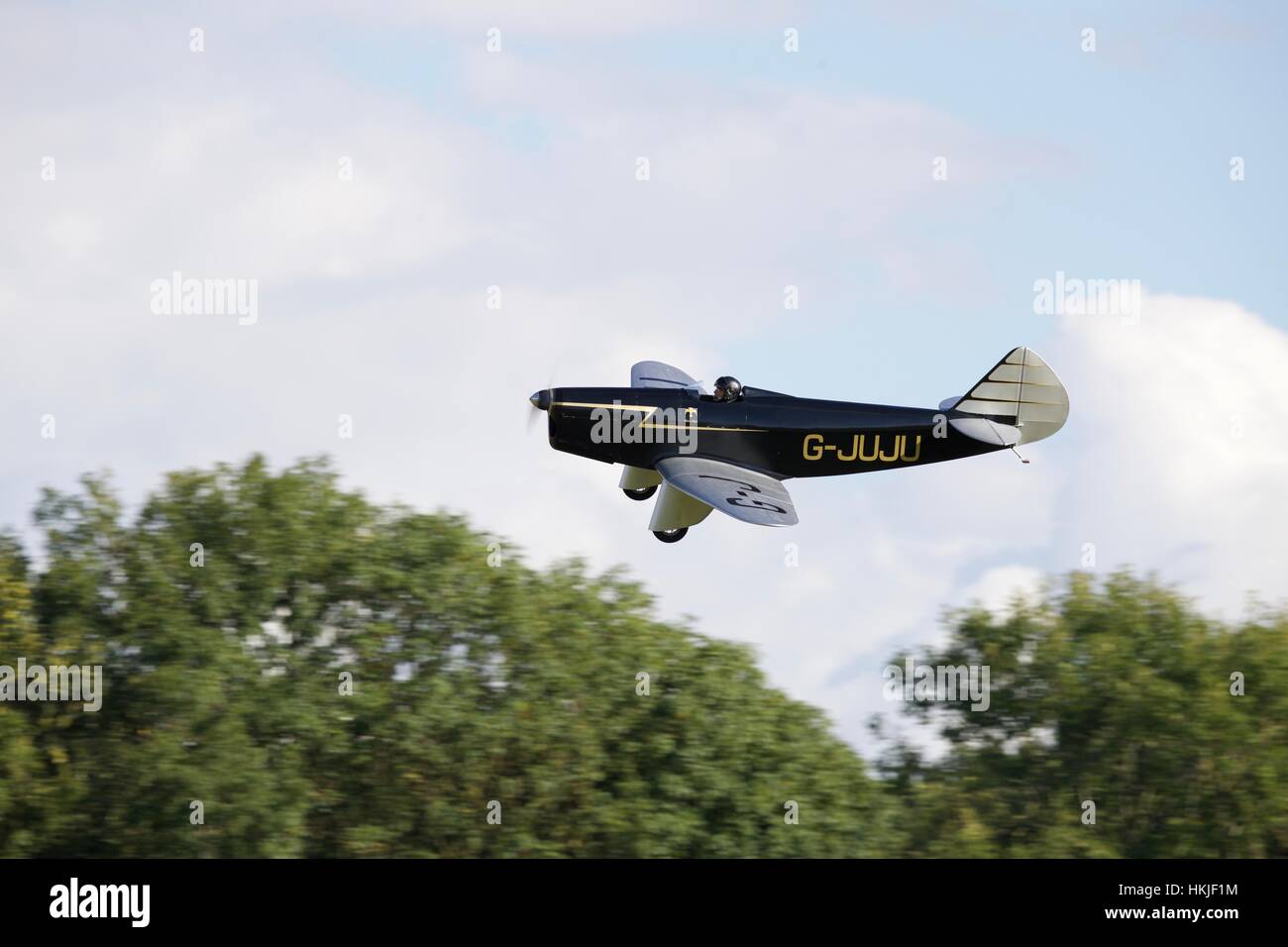 Chilton Monoplane at Shuttleworth Race Day air show Stock Photo - Alamy