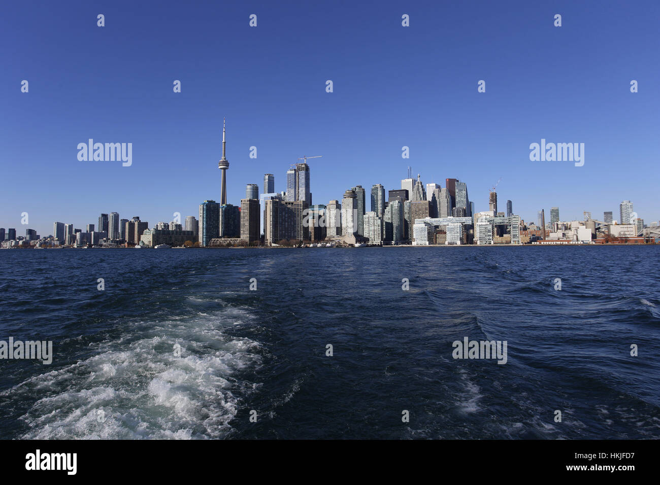 Toronto Skyline from Ward Island Ferry 2016 Stock Photo - Alamy