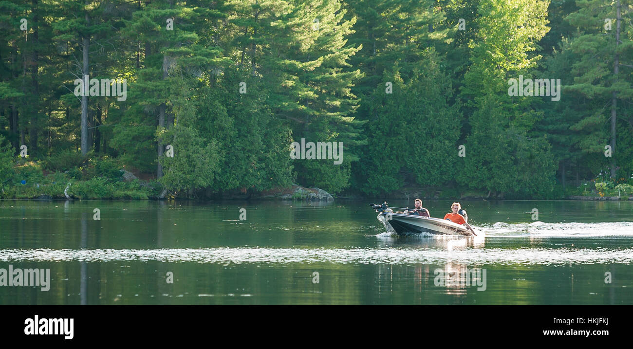 July 31, 2010 - Campbellford, Ontario, Canada - motorboats and fishing ...
