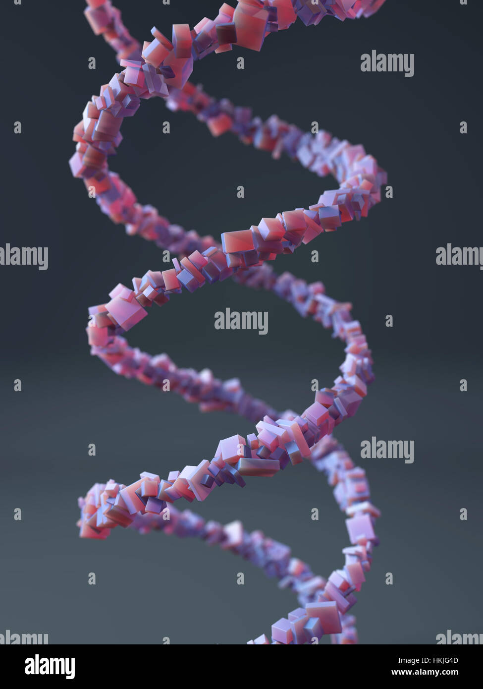 spiral structure consisting of rectangular blocks Stock Photo - Alamy