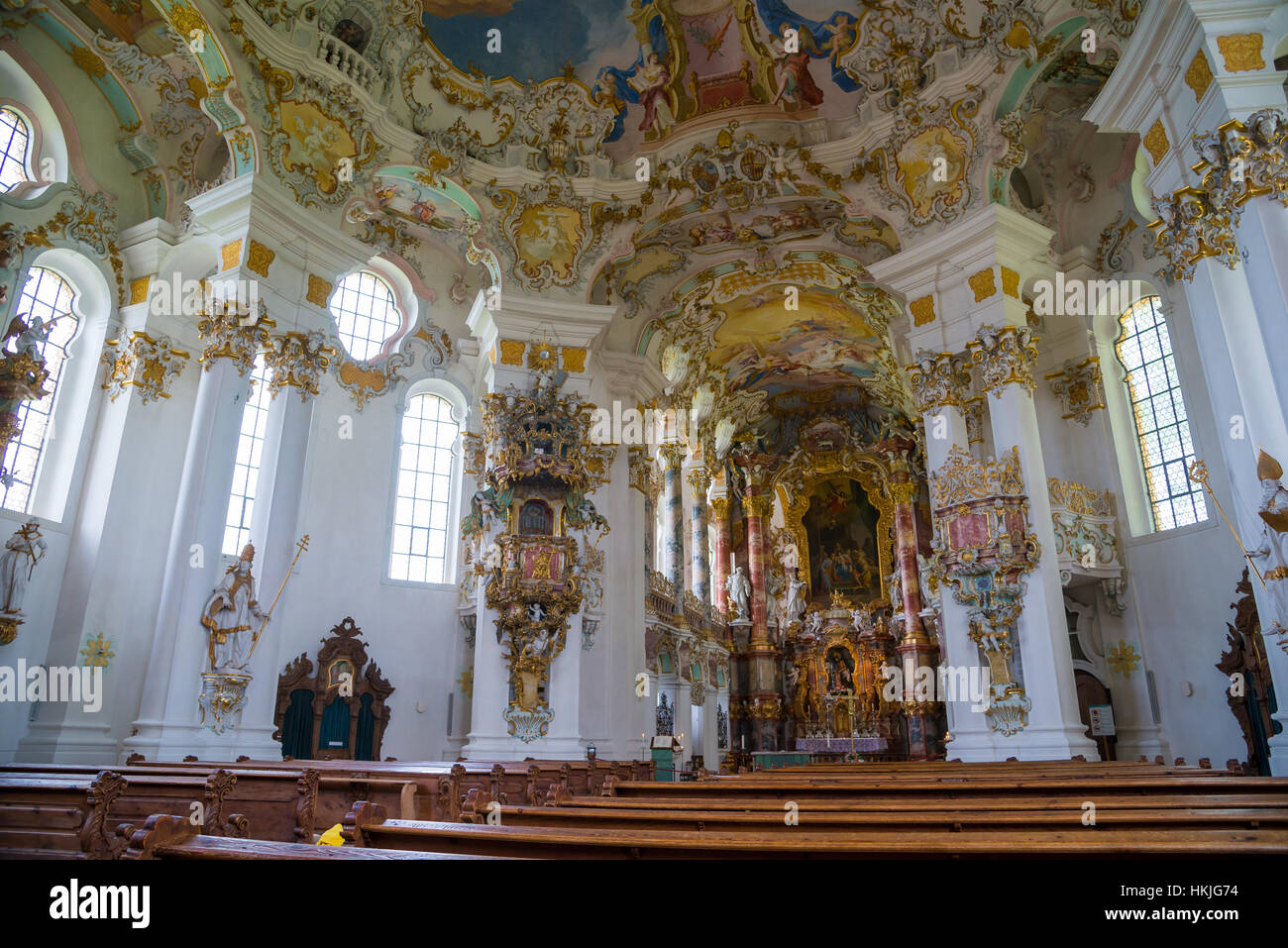 Rococo church interior hi-res stock photography and images - Alamy