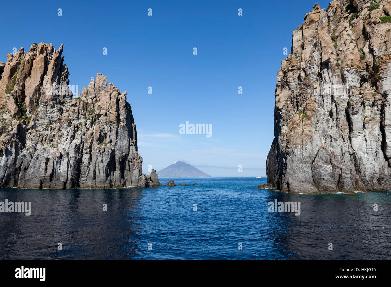 Volcanic plugs left over from historical eruptions of Stromboli Stock ...