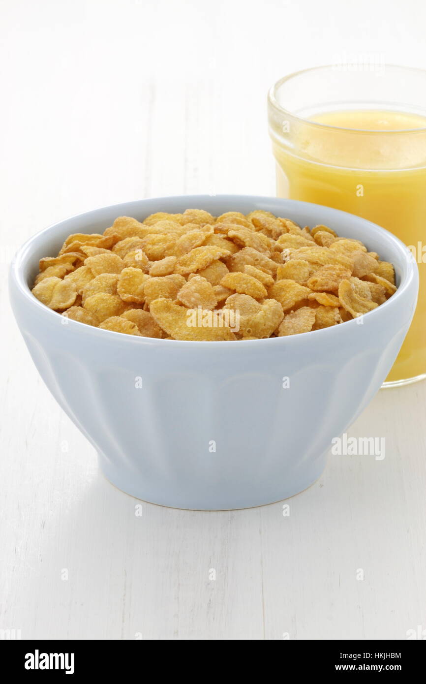 delicious and healthy corn flakes, served in a beautiful French Cafe au ...