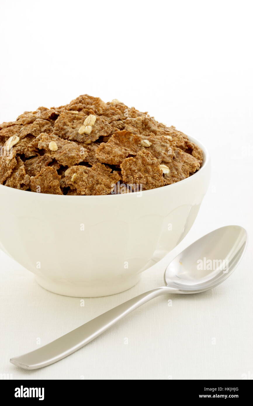 Delicious and nutritious bran flakes cereal, high in bran, high in ...