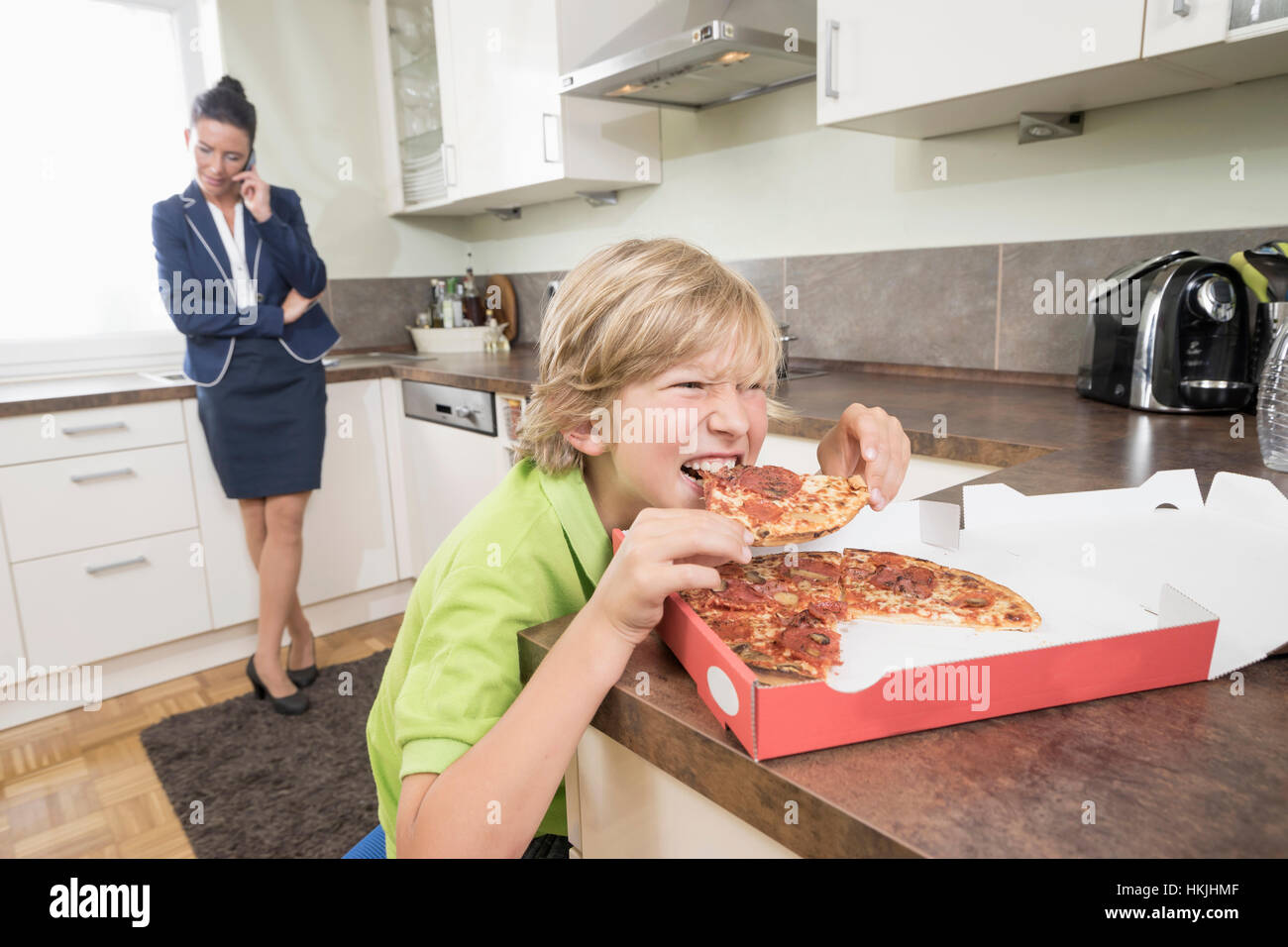 Bite pizza bite pizza boy hi-res stock photography and images - Alamy