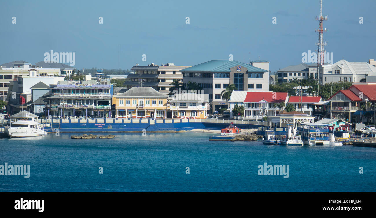 Cayman Islands, Grand Cayman, George Town harbor Stock Photo - Alamy