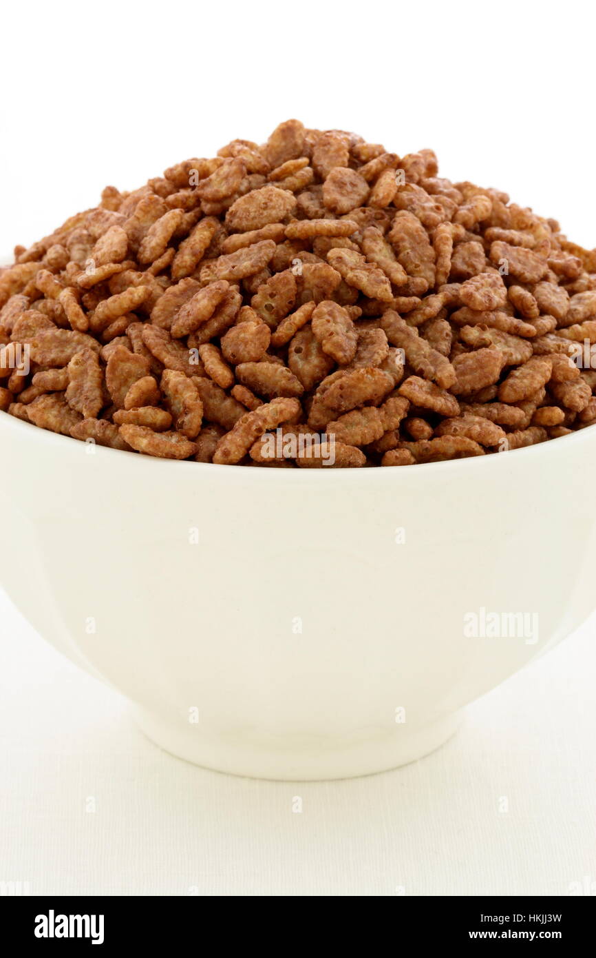 Delicious and nutritious cocoa-flavored, crisped rice cereal, served in ...