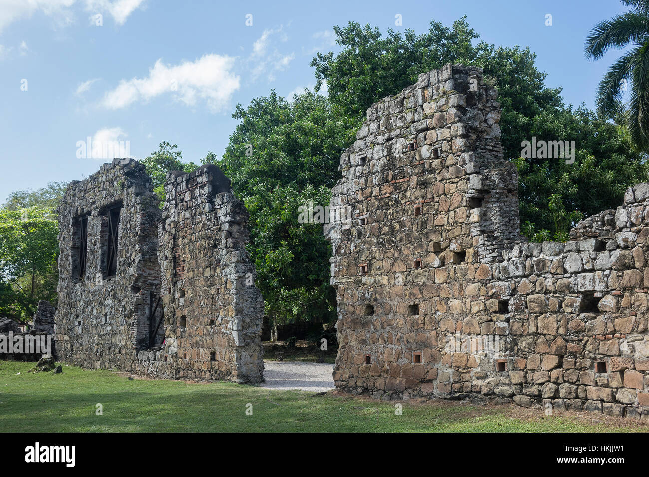 Panama, Panama Viejo, Santo Domingo convent ruins Stock Photo - Alamy