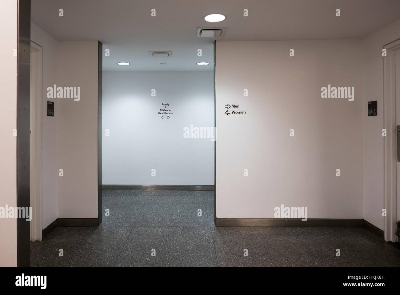Rest Rooms entrance at the Brooklyn Museum, Brooklyn, NY Stock Photo ...