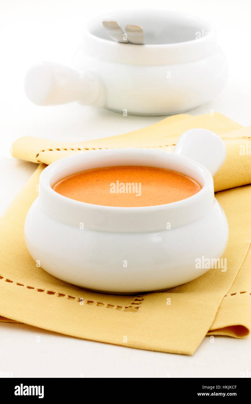 Smooth, creamy and highly-seasoned french lobster bisque, this ...