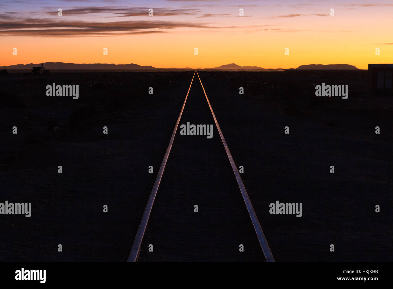 Rail track desert hi-res stock photography and images - Alamy