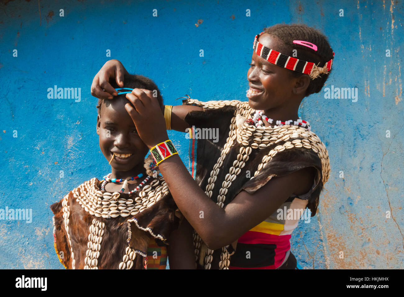 Ari tribe people in traditional clothing, Jinka, South Omo, Ethiopia ...