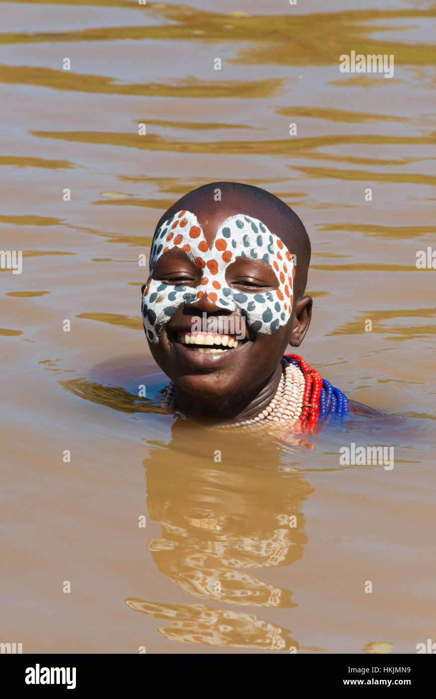 African Tribal Women Bathing