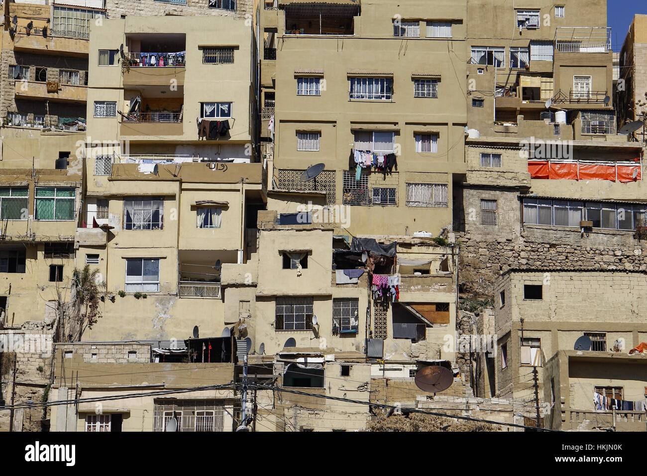 Amman, Jordan - February 8, 2014 The capital of Jordan, view of part of ...