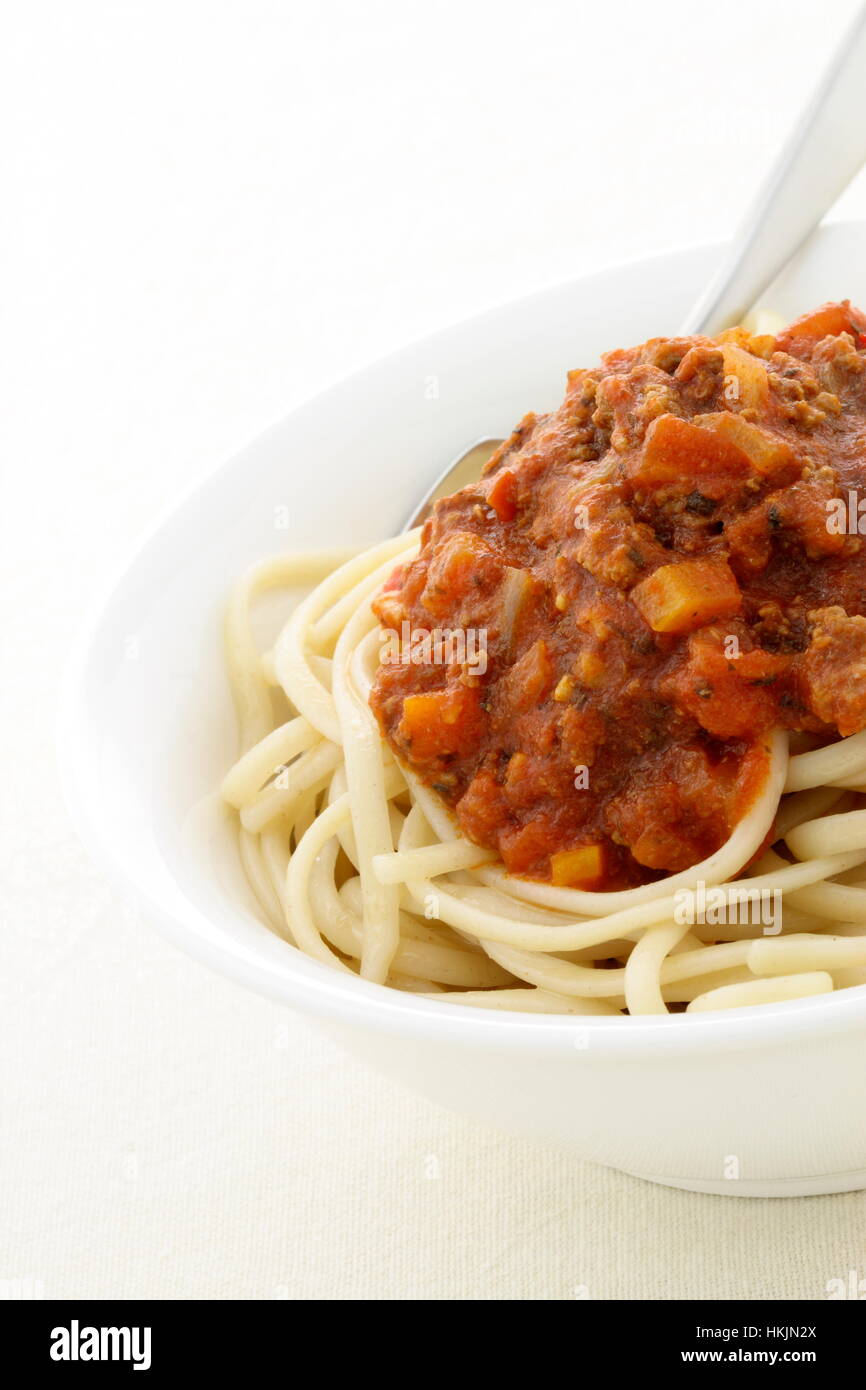 Spaghetti Bolognese delicious classic pasta recipe, with fresh chunky ...