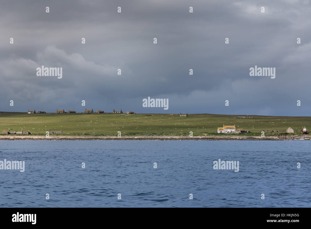 South coast of South Ronaldsay Island, Orkneys, Scotland Stock Photo ...