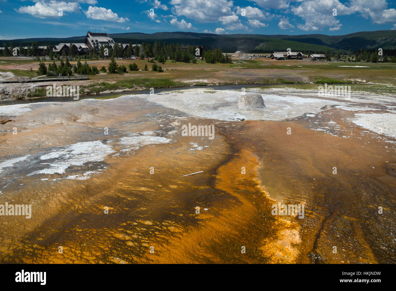 Geyser Hill, Upper Geyser Basin, Yellowstone National Park, Wyoming ...