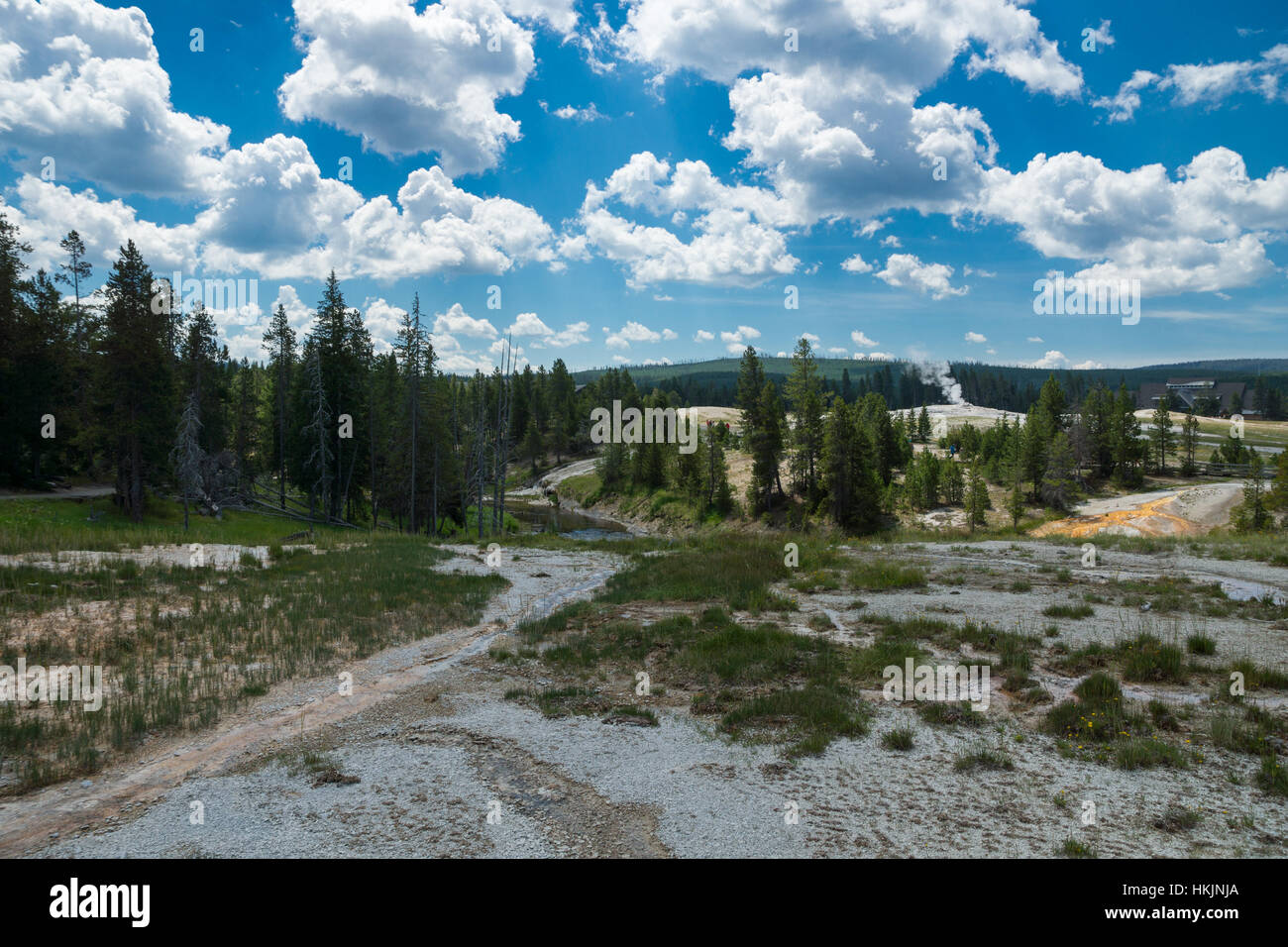 Geyser Hill, Upper Geyser Basin, Yellowstone National Park, Wyoming ...