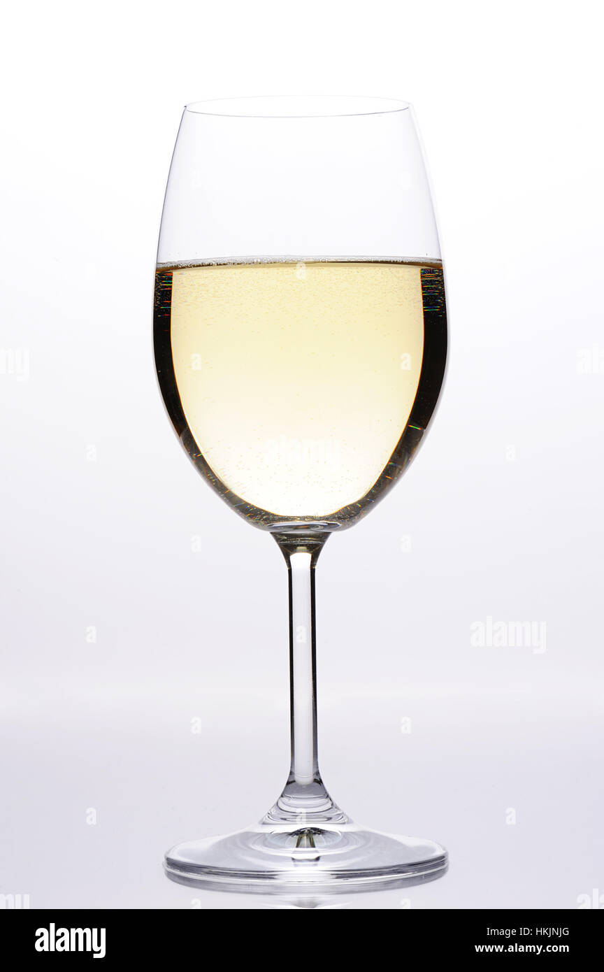 white wine in glass on white background with sparkle Stock Photo - Alamy