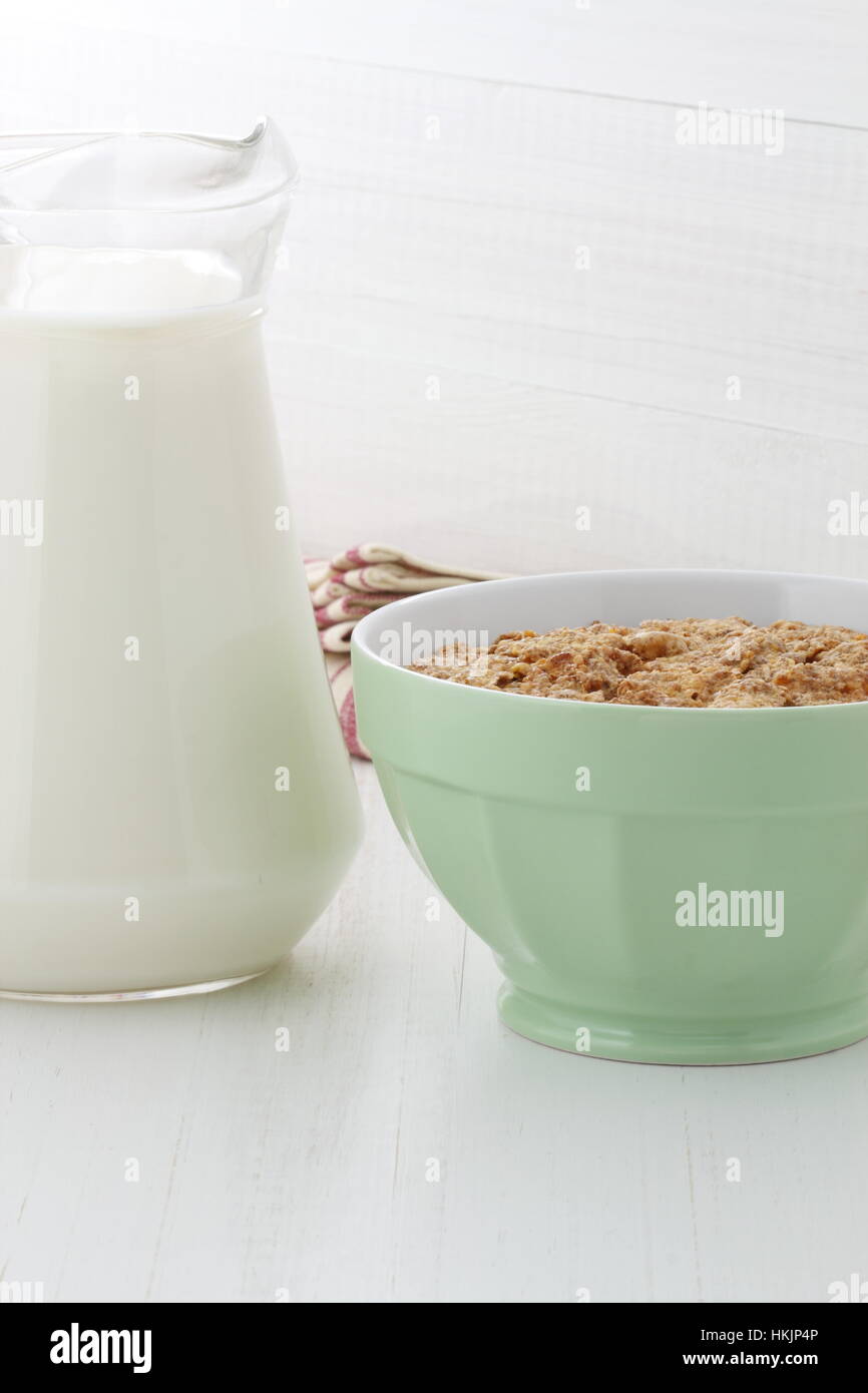 whole wheat cereal, delicious and healthy breakfast, often eaten in ...