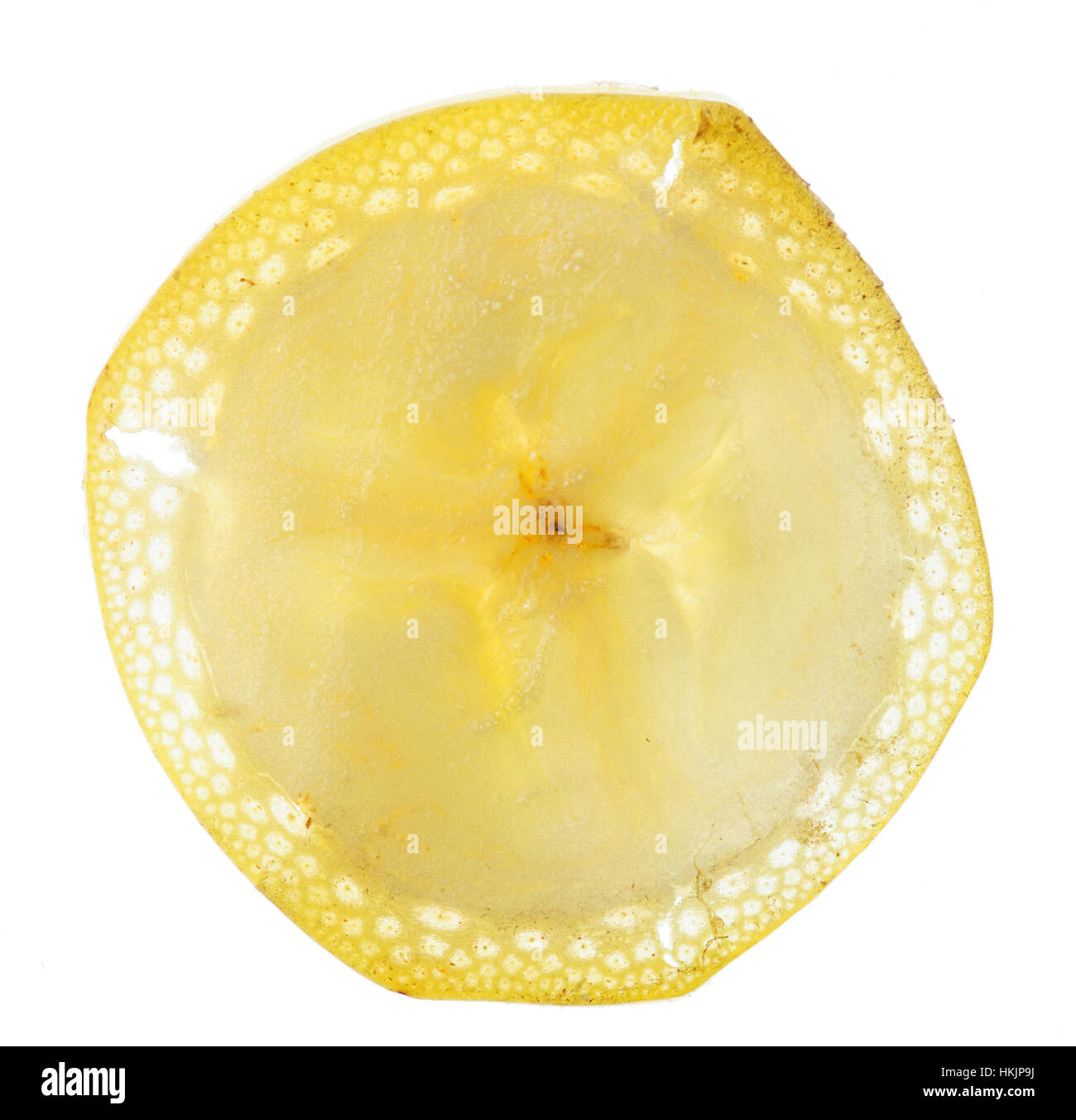 banana slice close up isolated on white background Stock Photo - Alamy