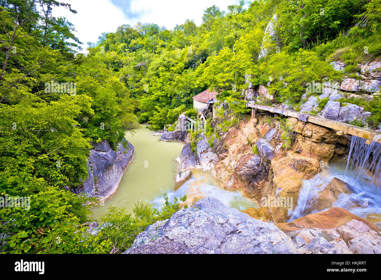 Village of Kotle old watermill on Mirna river, Istria, Croatia Stock ...