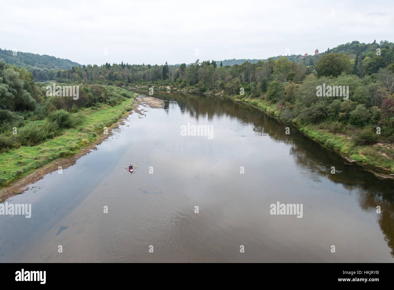 river of Gauja and forests from above Stock Photo - Alamy