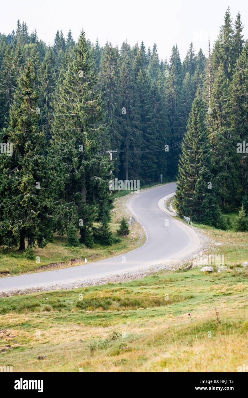 Winding country Road with clouds above and dry tarmac Stock Photo - Alamy