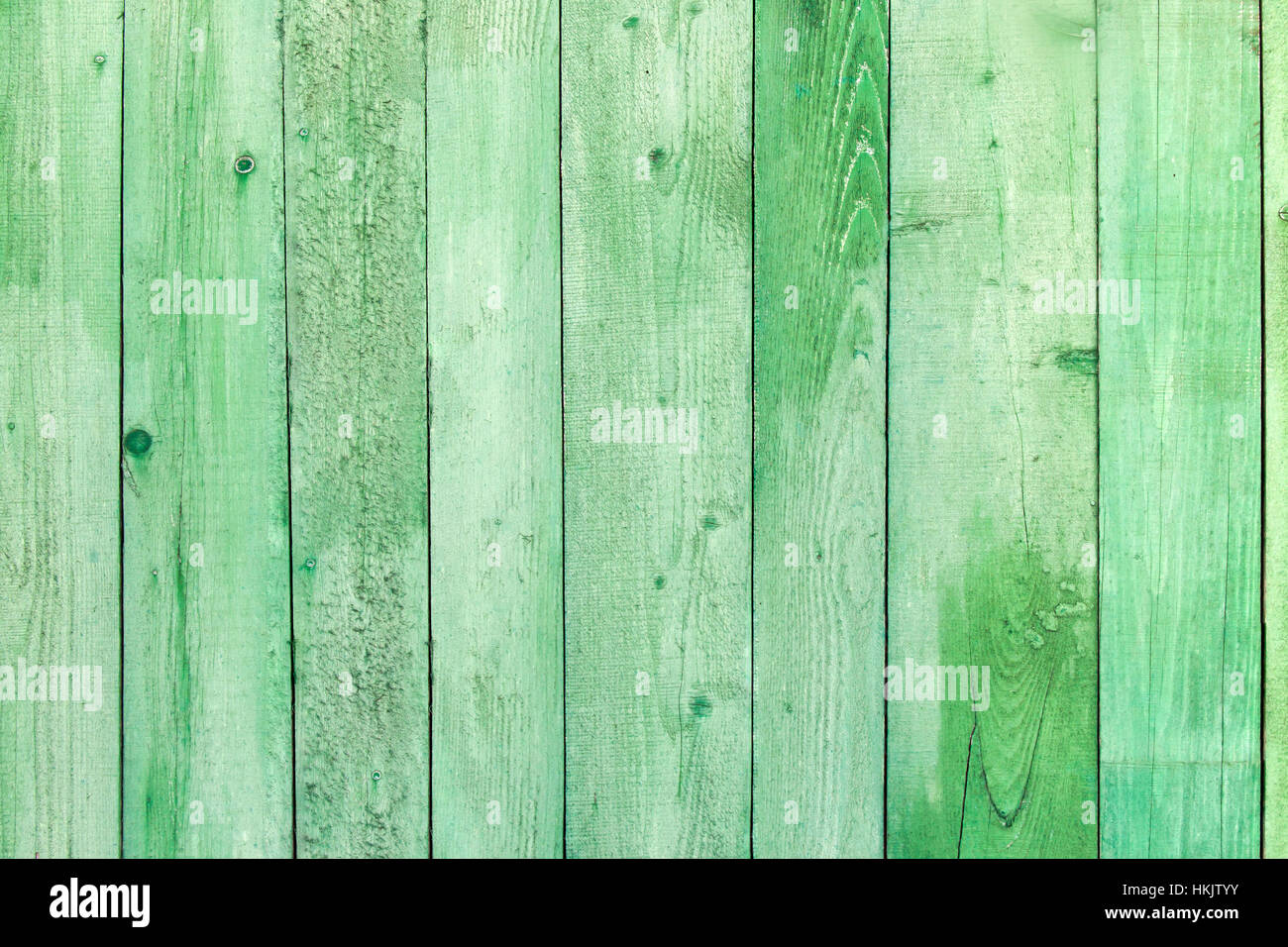 Natural weathered wooden planks background. Old painted in green boards ...