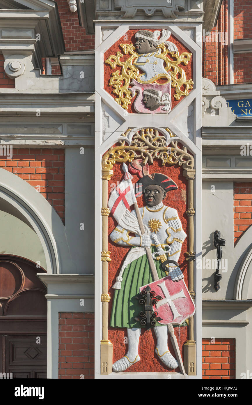 The relief of St. Mauritius is located at the entrance to the House of ...