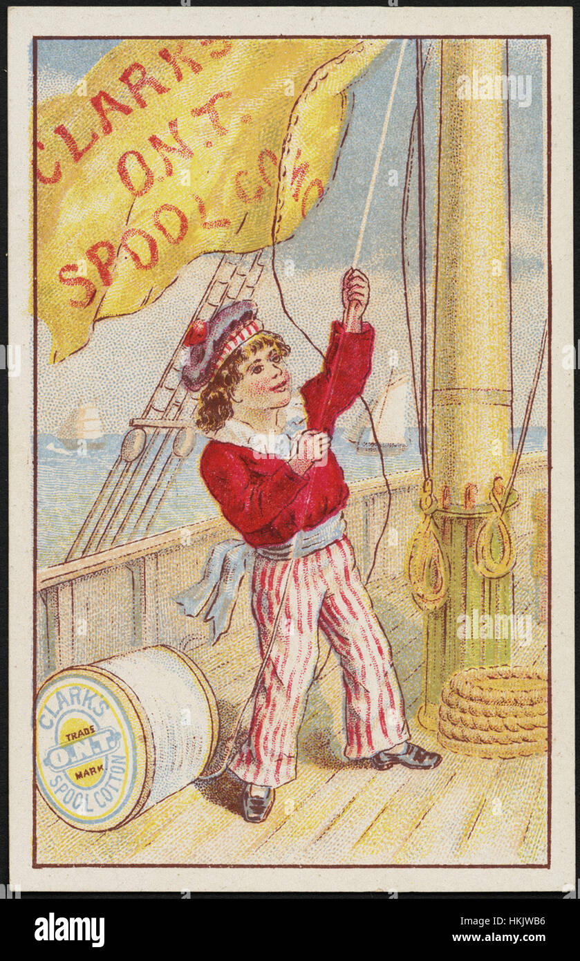 Clarks O.N.T. Spool Cotton Stock Photo - Alamy