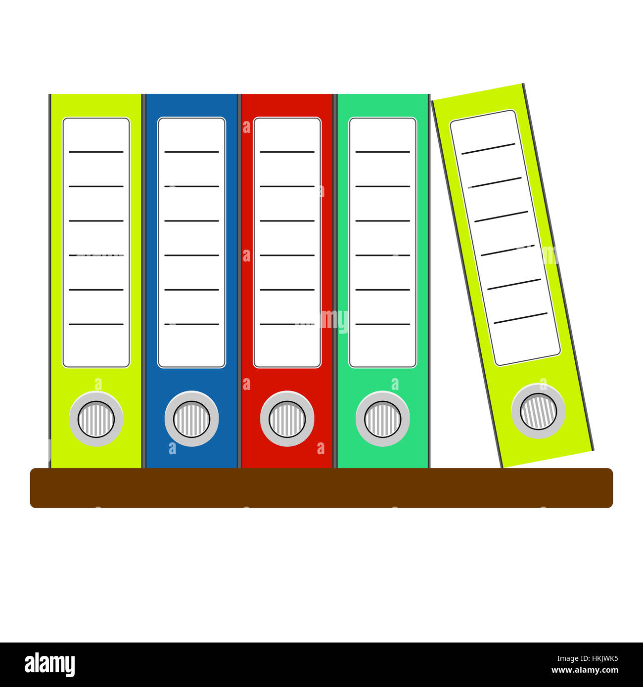 Folders with documents vector. Office storage paper, archive with documents, illustration of ...