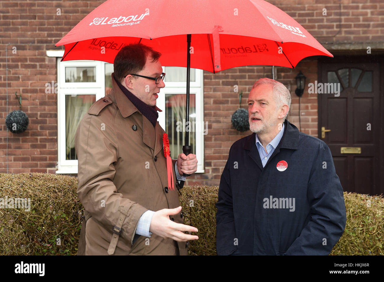 Candidate gareth snell walk down dawlish drive hi-res stock photography ...