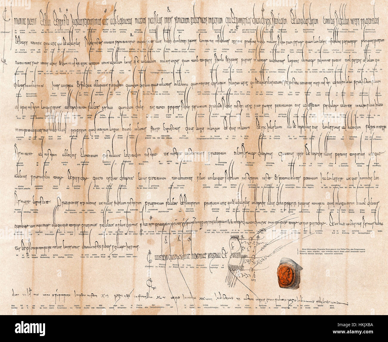 Charlemagne signature hi-res stock photography and images - Alamy