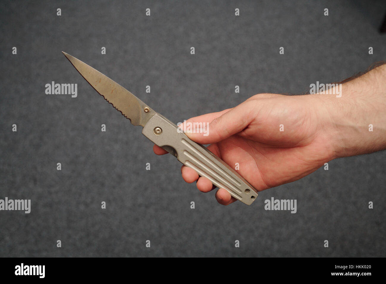 Weapons held at Violence Reduction Unit Strathclyde Police Stock Photo ...