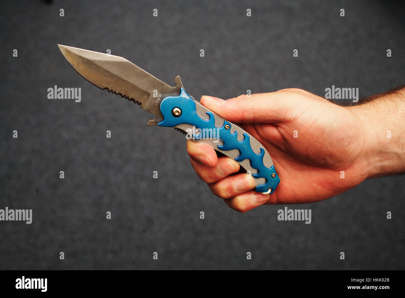 Weapons held at Violence Reduction Unit Strathclyde Police Stock Photo ...