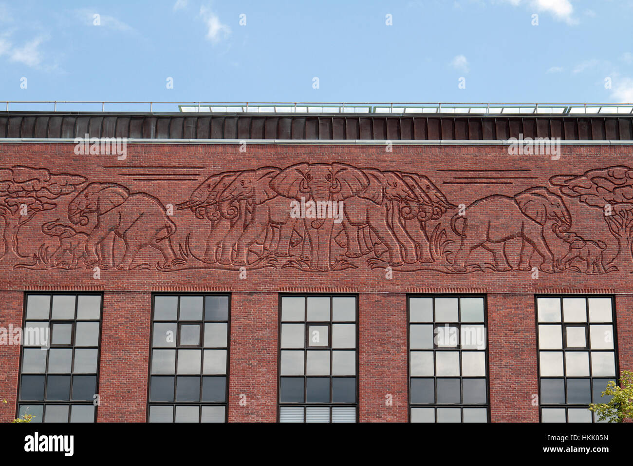 Engravings in the brickwork of the Bio Labs Building, Harvard Biology ...