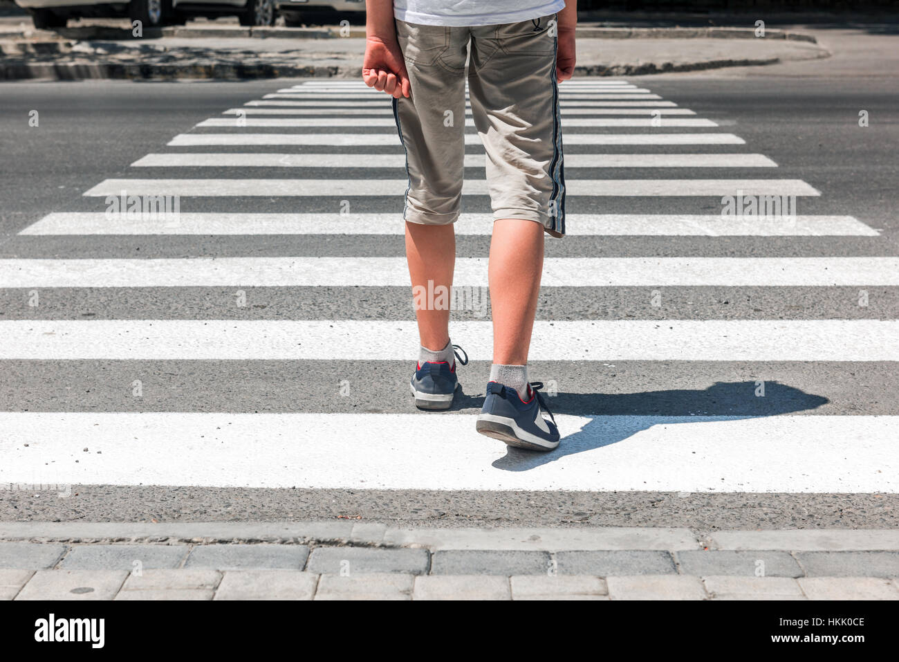 Pedestrian Crossing Sign Cross Road Safe Safety Stock Photos ...