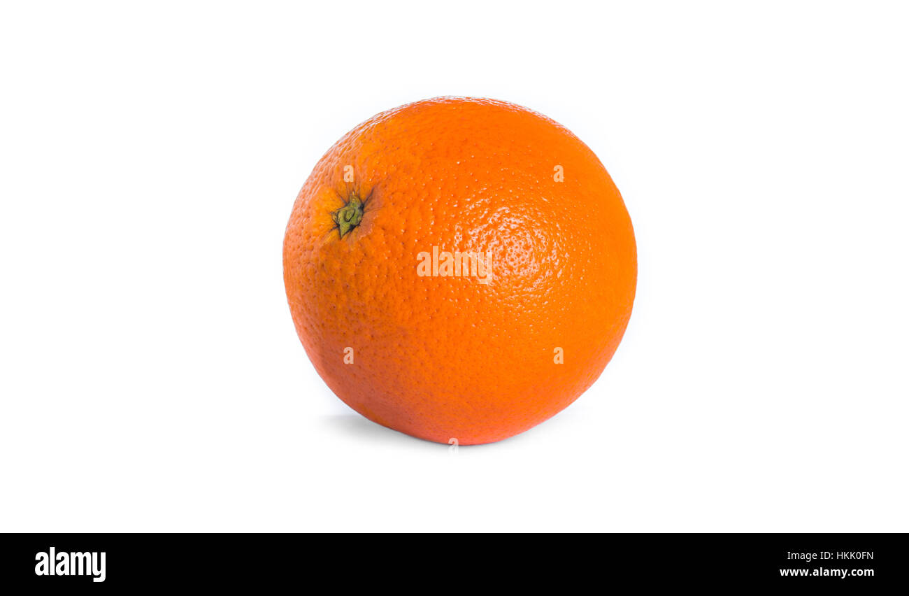 Orange fruit on white background Stock Photo - Alamy