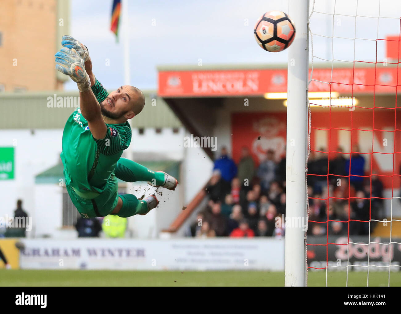 Brighton & Hove Albion goalkeeper Niki Maenpaa during the Emirates FA ...