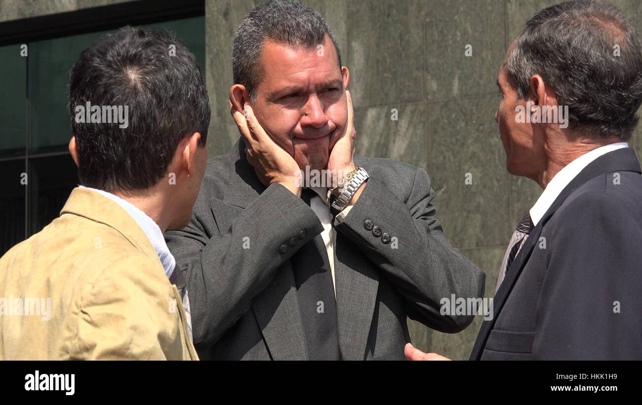 Business Men Having Problems Stock Photo - Alamy