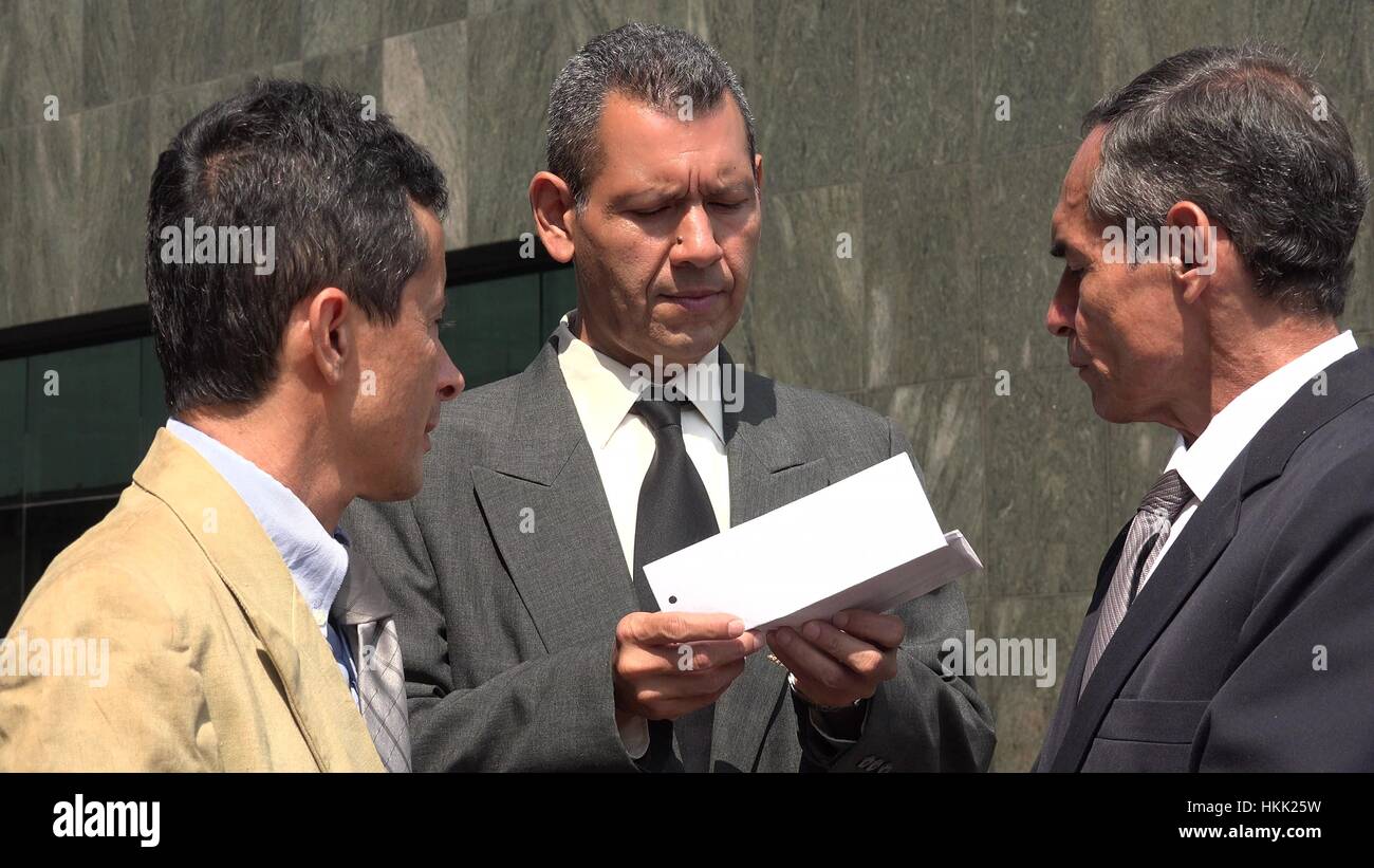 Business Men With Important Documents Stock Photo - Alamy
