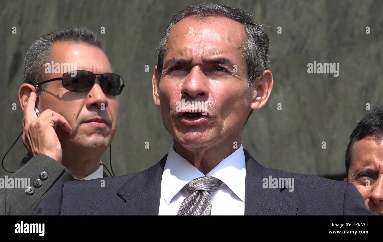 Politician Speaking Or Talking Stock Photo - Alamy