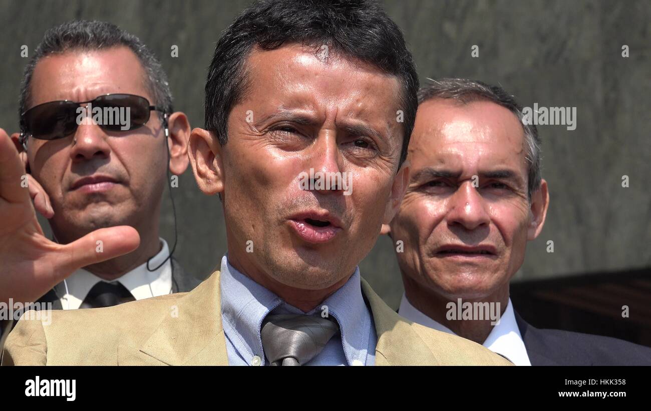 Hispanic Political Leader Speaking Stock Photo - Alamy