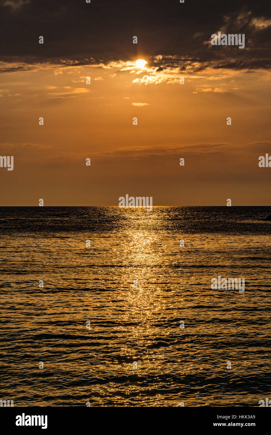 Sunset over Porto Katsiki (Lefkada island-Greece). One of the most ...