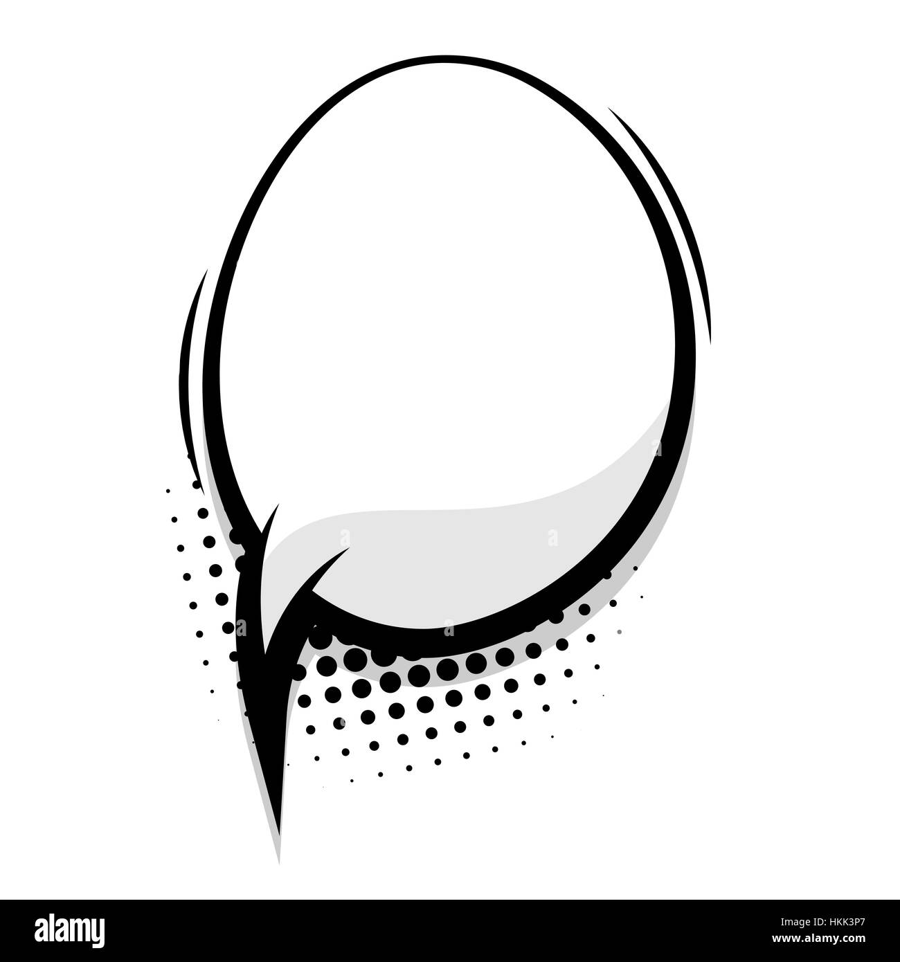 Blank comic speech round bubble sudden Stock Vector Image & Art - Alamy