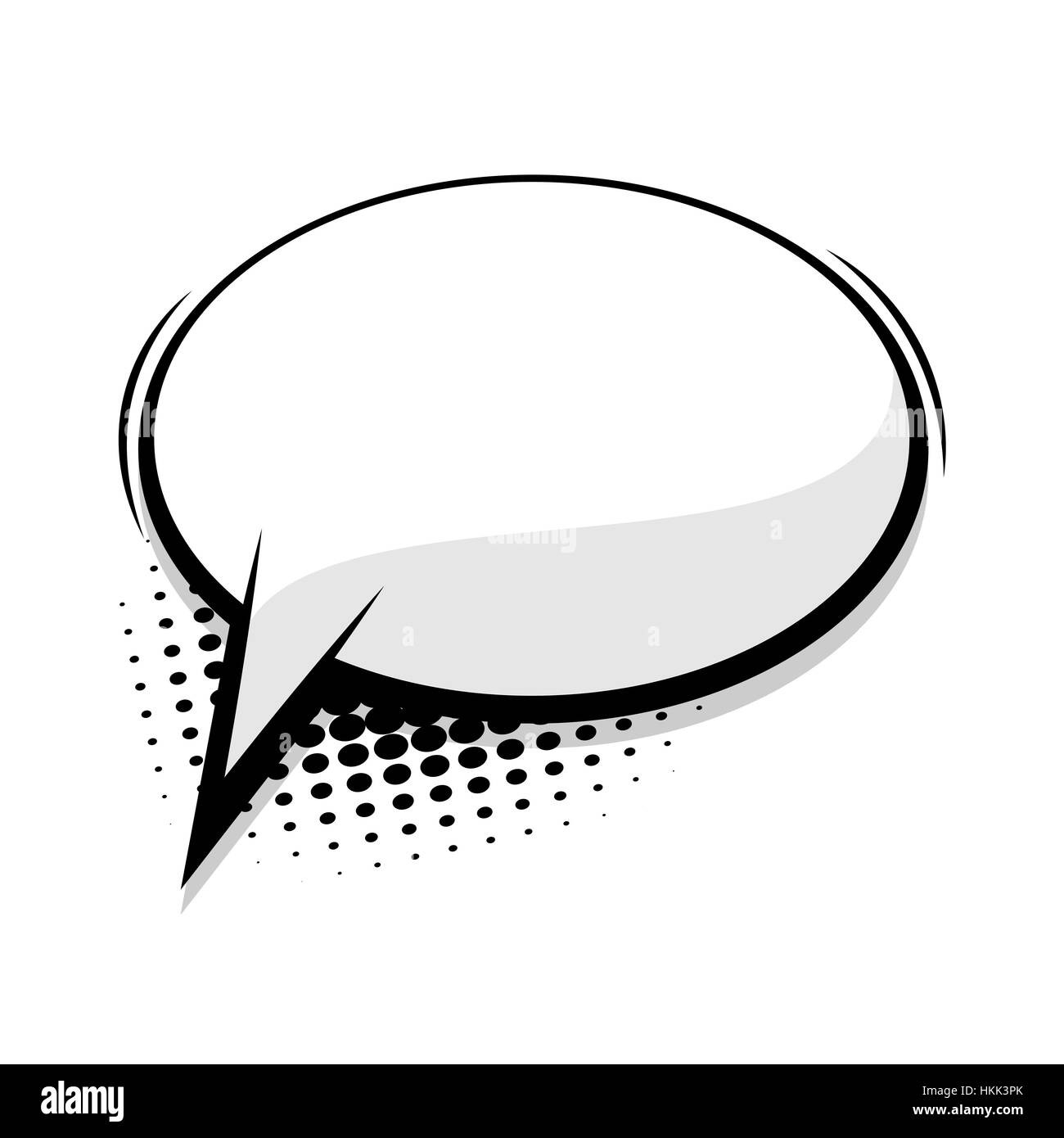 Blank template comic speech round bubble Stock Vector Image & Art - Alamy